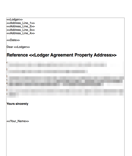 Excluded Tenancy Agreement Template Template Business Format